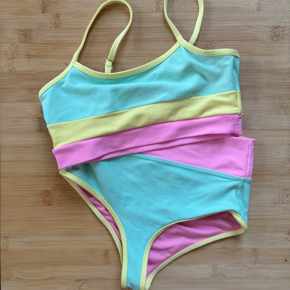 Beach Riot | Swim | Beach Riot Kids Little Eva And Emmy Colorblock Swim ...